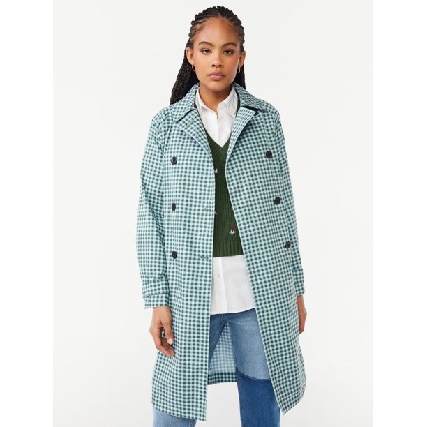 Free Assembly Women's Everyday Soft Trench Coat - Walmart.com