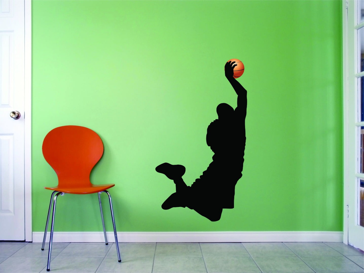 Slam Dunk Contest Basketball Position Score Vinyl Wall Decal 10x20 ...