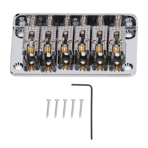 Guitar Bridge,Hardtail Saddle Bridge 6 Electric Guitar Bridge Guitar ...