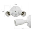 Hyper Tough Dual Head Hardwired Security Light with 180-Degree ...