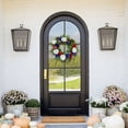 Luxcidy Independence Day Wreath, Hung on the Front Door for Decorating ...