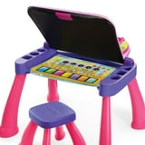 VTech Interactive Touch & Learn Activity Desk Deluxe, Pink Toddler Desk ...