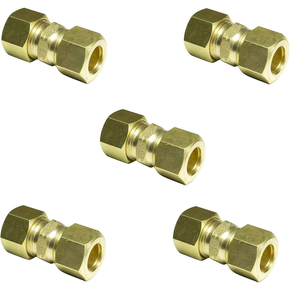 Lead Free Brass Union Coupling 3/8" COMP x 3/8" COMP Leak Proof Easy ...
