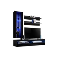 Wall Mounted Floating Modern Entertainment Center Fly A, White, B2 ...