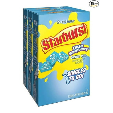 Starburst Fruit Punch Singles To Go Drink Mix, 0.59 oz, 6 CT (Pack-3 ...