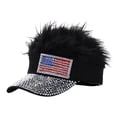 Beforeyayn Americans Independence Day Themed Party Hat, Rhinestone Flag ...