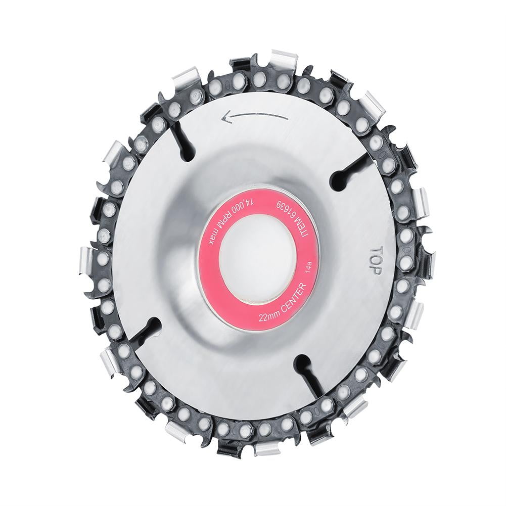 HERCHR Chain Disc, 4 Inch Grinder Chain Disc 22 Tooth Wood Carving ...