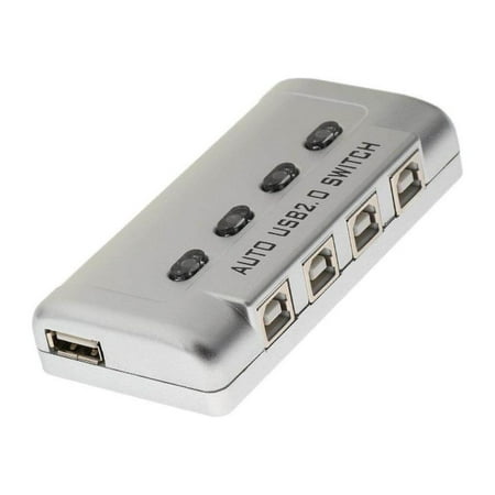 4 Port USB 2.0 Auto Sharing USB 2.0 Auto Switch HUB Selector Switcher ...
