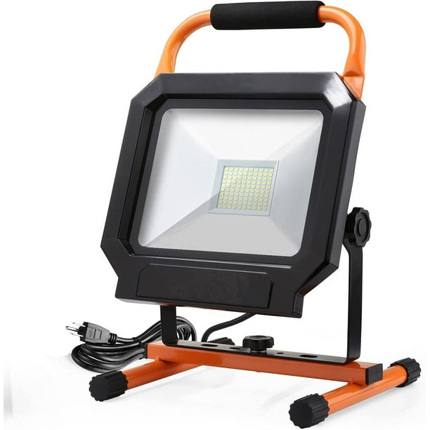 TACKLIFE LED Work Light Outdoor, 5000LM Job Site Lightning, 50W ...