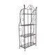 DecMode Traditional Metal Bakers Rack with Scrollwork Design and Black ...