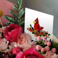 3drose, Fun Red Cardinal Bird in Nest with Christmas Lights, 12 ...