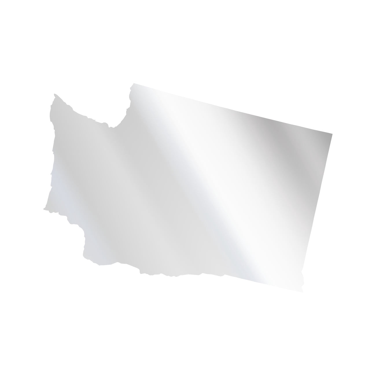 Washington Shaped Sticker Decal Die Cut - Self Adhesive Vinyl ...