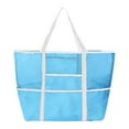 SDJMa 35L Large Beach Bag Pool Bags, 8 Pockets Quick Dry Mesh Beach ...