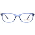 Flower Women's Cat Eye Eyeglasses, FLR6003, Maggie, Crystal Blue, 50-19 ...