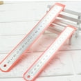 Stainless Steel Ruler Set for Measurement with Double Scale Mark Silver ...