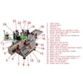 LT-150 Automatic Round Bottle Labeling Machine Desktop Conveyor Label ...