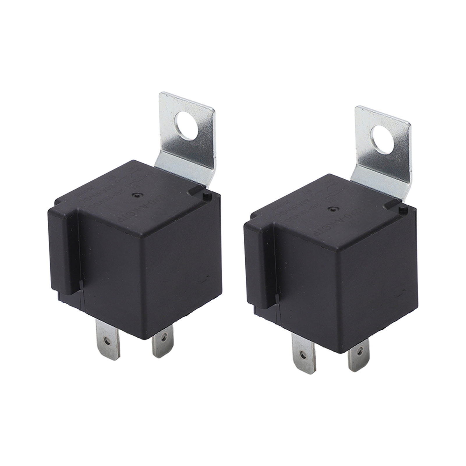 Relé de contacto NO, 2 piezas, 4 pines, NO, VDC, relé automotriz, relé ...