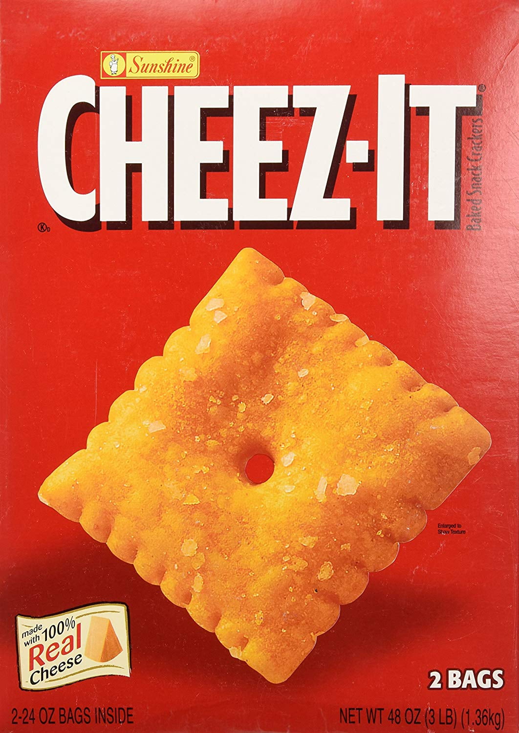 Sunshine Cheez-It Crackers - 3 lb. box, Includes two 24-ounce bags By ... Sunshine Cheez-It Crackers - 3 lb. box, Includes two 24-ounce bags By ...