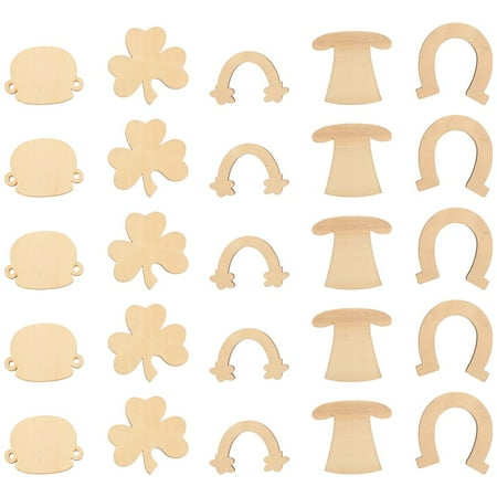 50Pcs St. Patrick‘s Day DIY Decorative Wood Chips Wood Decor Wood Slices - Walmart.ca