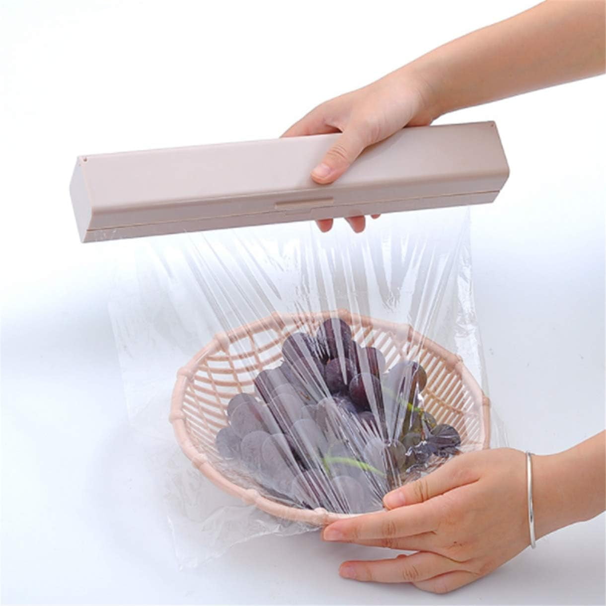 Film Dispenser and Cutter Plastic Wrap Dispenser Plastic Wrap Dispenser for Plastic Wrap Aluminum Foil Home Kitchen Restaurant Accessories