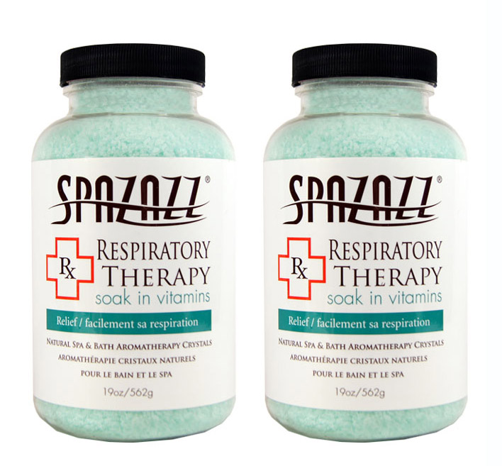 Spazazz Aromatherapy Spa and Bath Crystals - Respiratory Therapy (2 ...