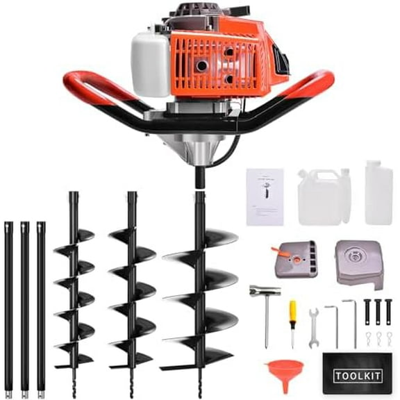 HART 40-Volt Powerful Brushless Auger: Soil Preparation & Post Digging ...