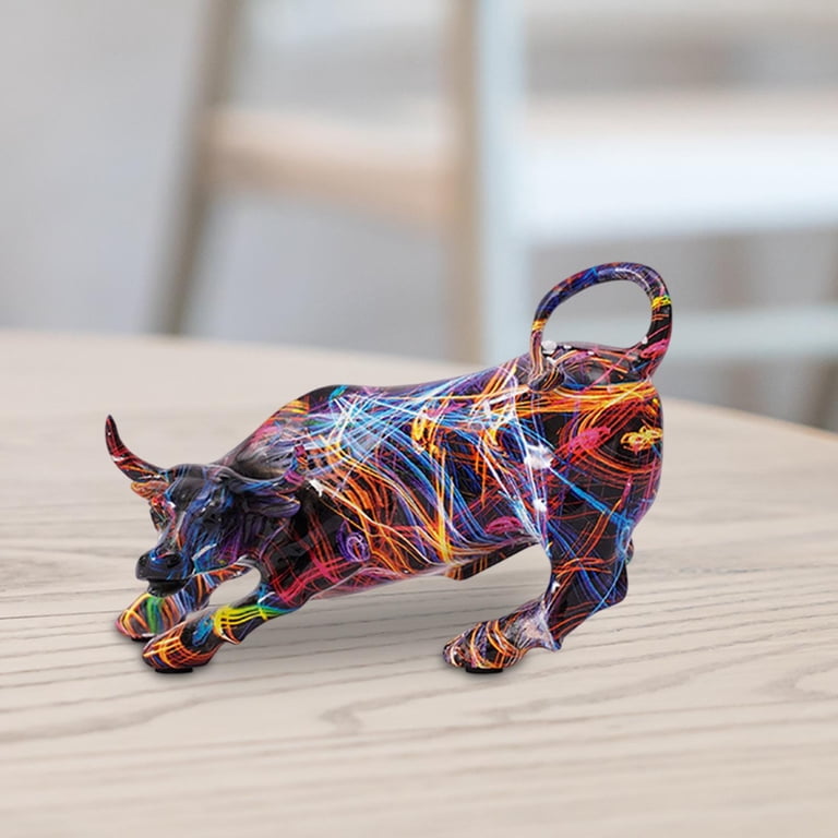 Wall Street Bull Desktop Statue