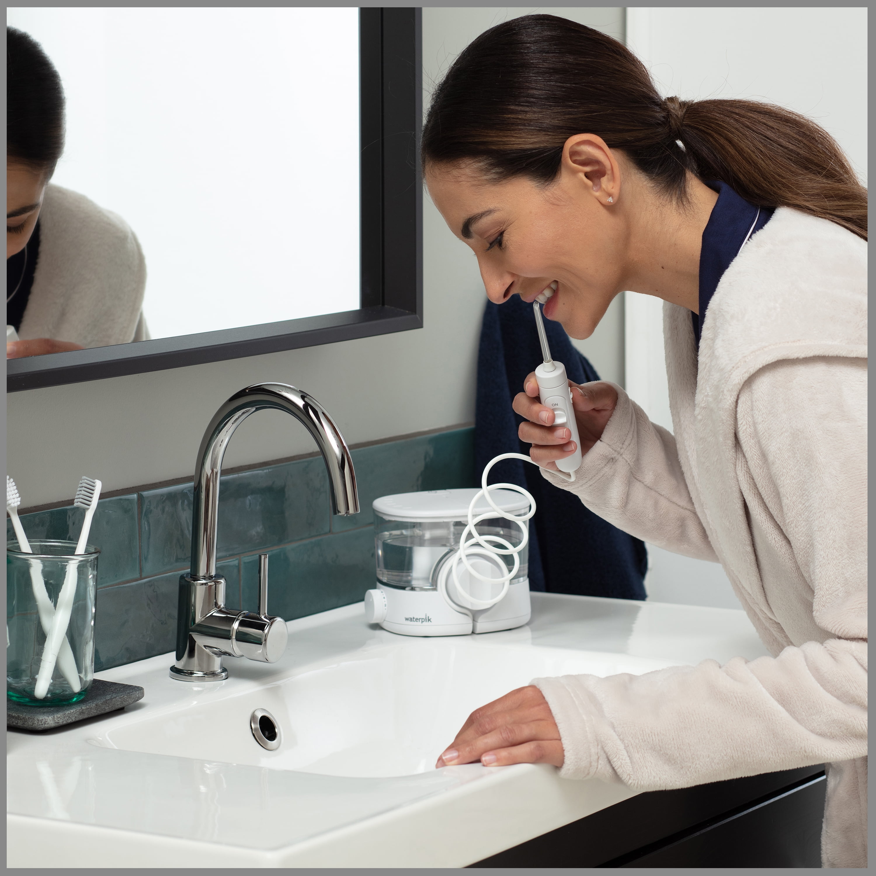 Buy Waterpik ION Water Flosser, White, Cordless Rechargeable Countertop ...