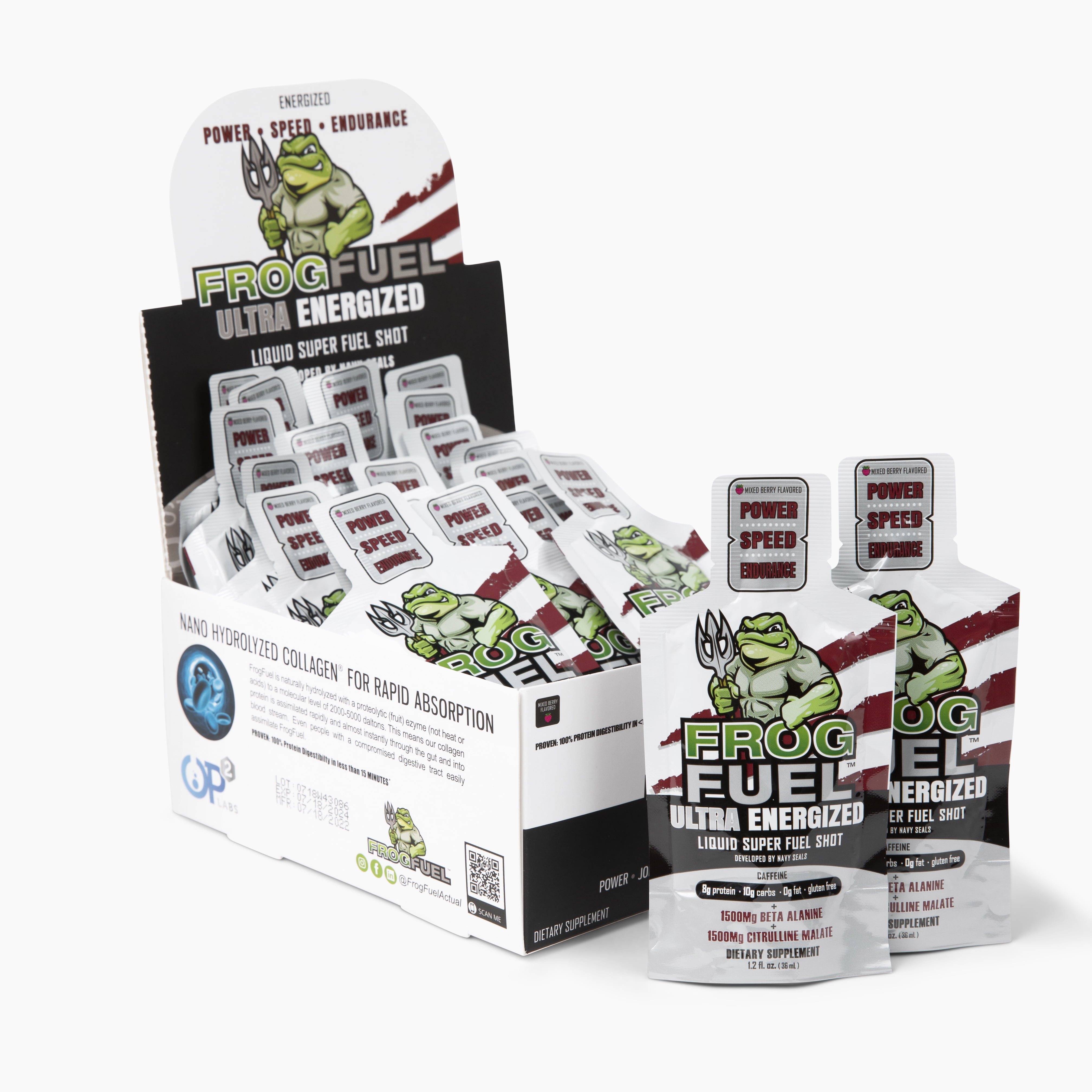 Frog Fuel Ultra Energized - 24 Pack - Mixed Berry - Walmart.com