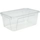 Storex Plastic Cubby Bin, Kids' Craft and Supply Storage, Clear, 5-Pack ...