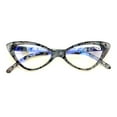 Women's Slim Cateye Clear Bifocal Reading Glasses - Anti-Blue Blocker ...