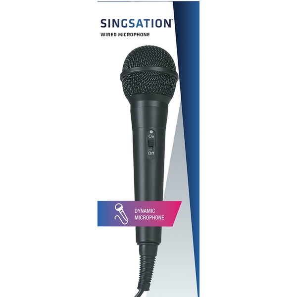 Singsation Wired Dynamic Microphone With 6-Ft Cord - Black - Walmart.ca