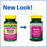 Spring Valley Extra Strength Biotin Plus Keratin Dietary Supplement ...