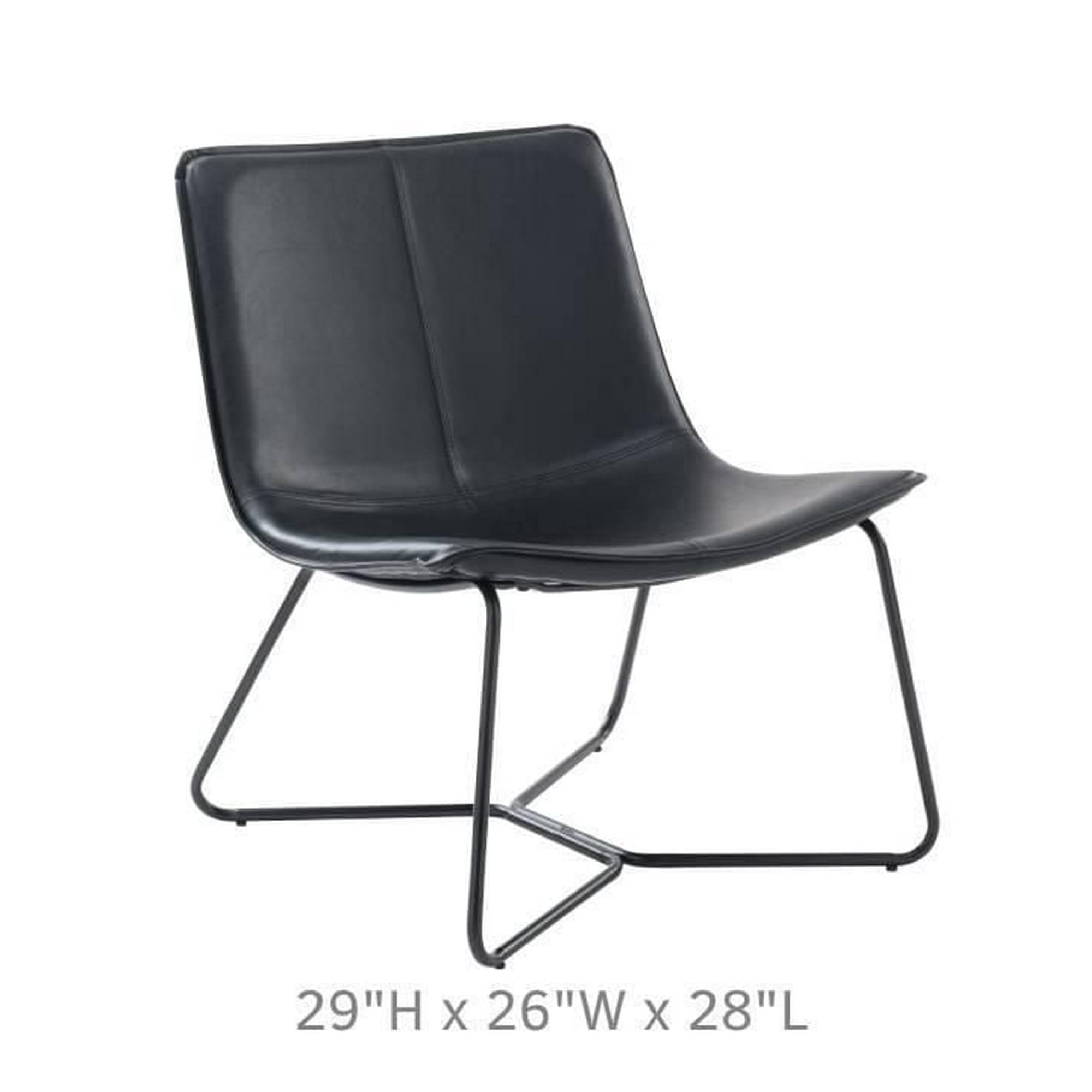 Click here for Take Me Home Furniture Slope Chair In Black - Mid-... prices