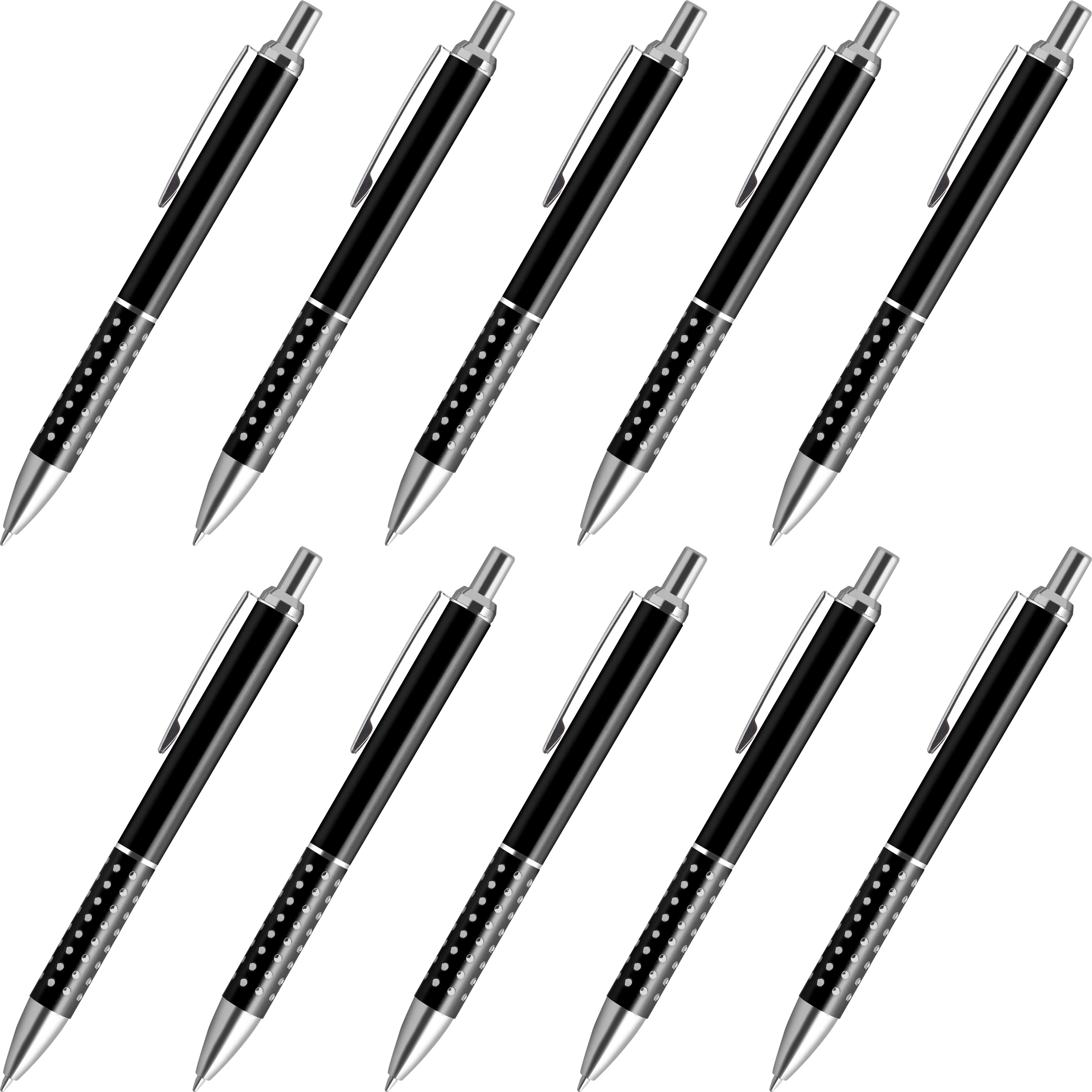10 Rhinestone Pens Pack - Retractable, Black Ink - Black - Walmart.com