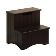 Jovannis Cherry Wood 14-Inch Large Bedroom Step Stool Display - Walmart.com