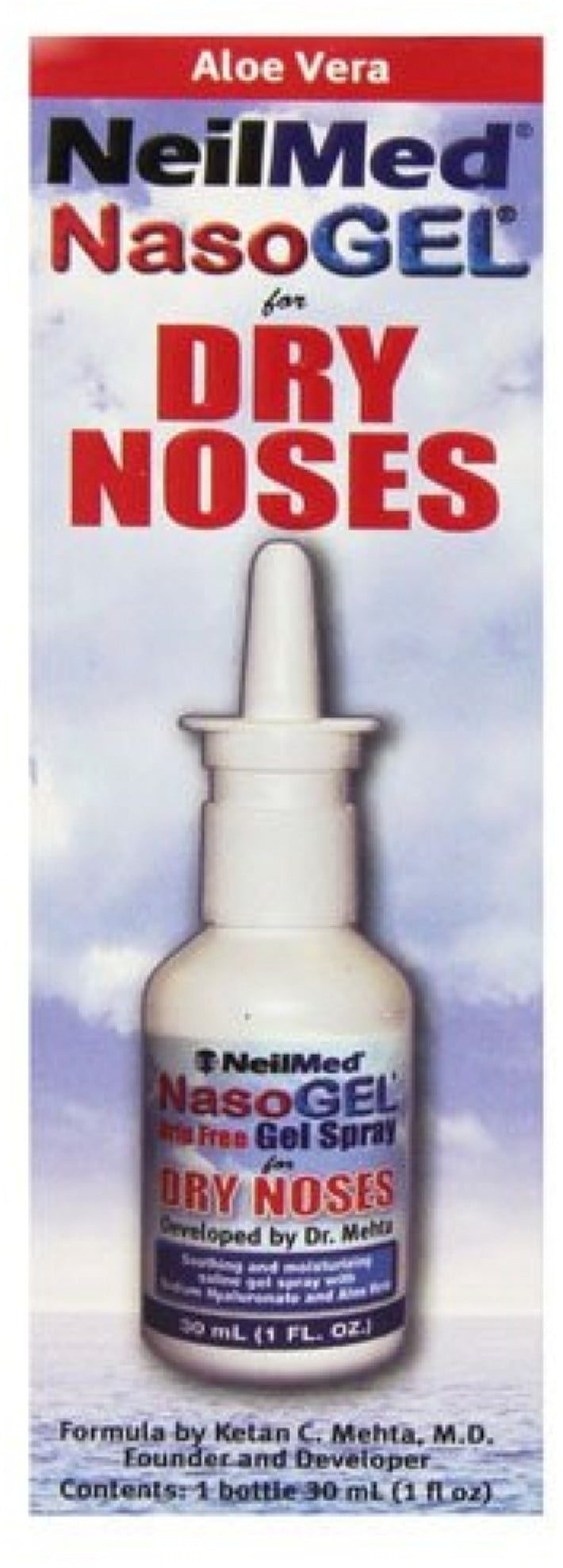 NeilMed NasoGel Drip Free Gel Spray 1 oz (Pack of 3)
