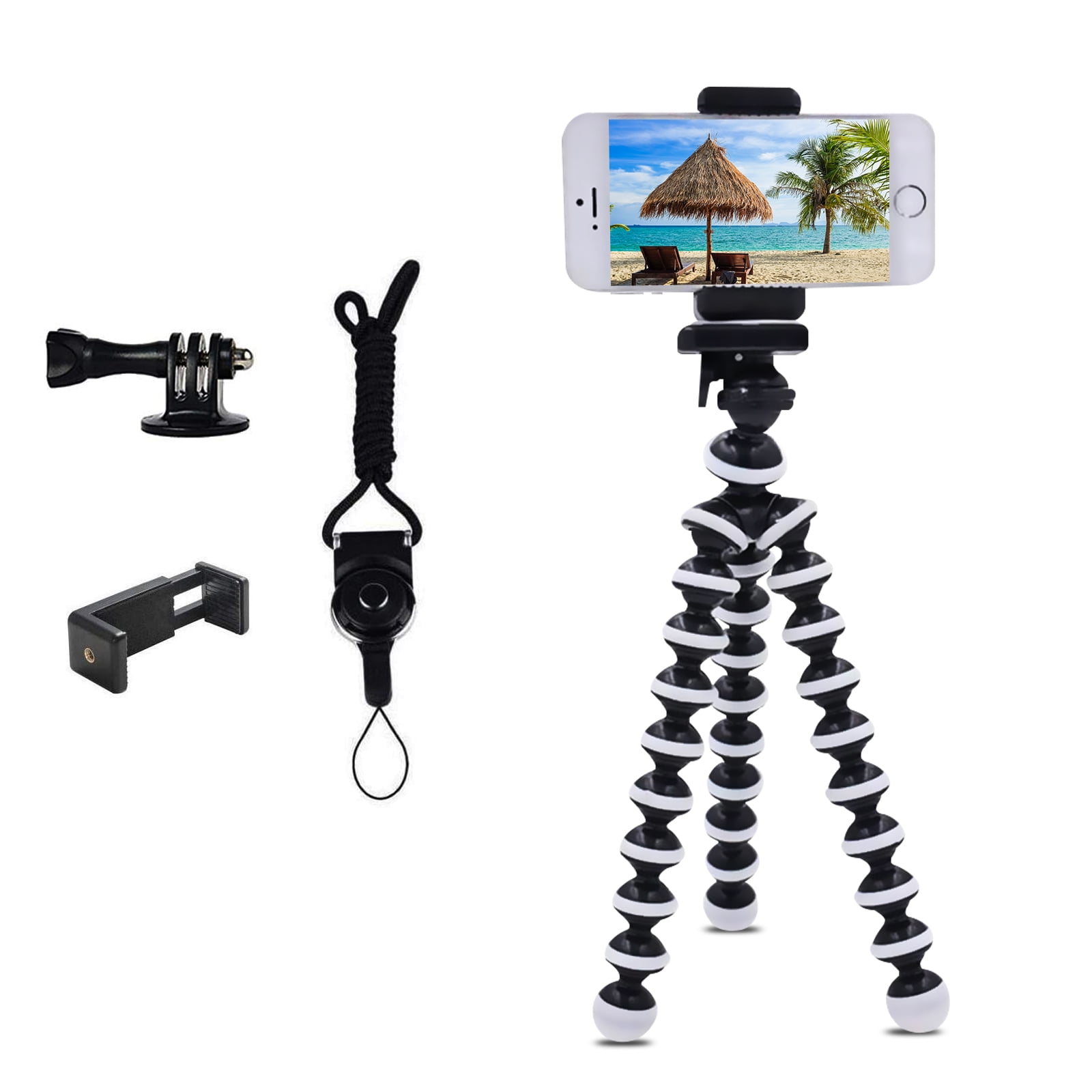 Mini iPhone Tripod ith Wireless Remote, Flexible Camera Stand Holder ...