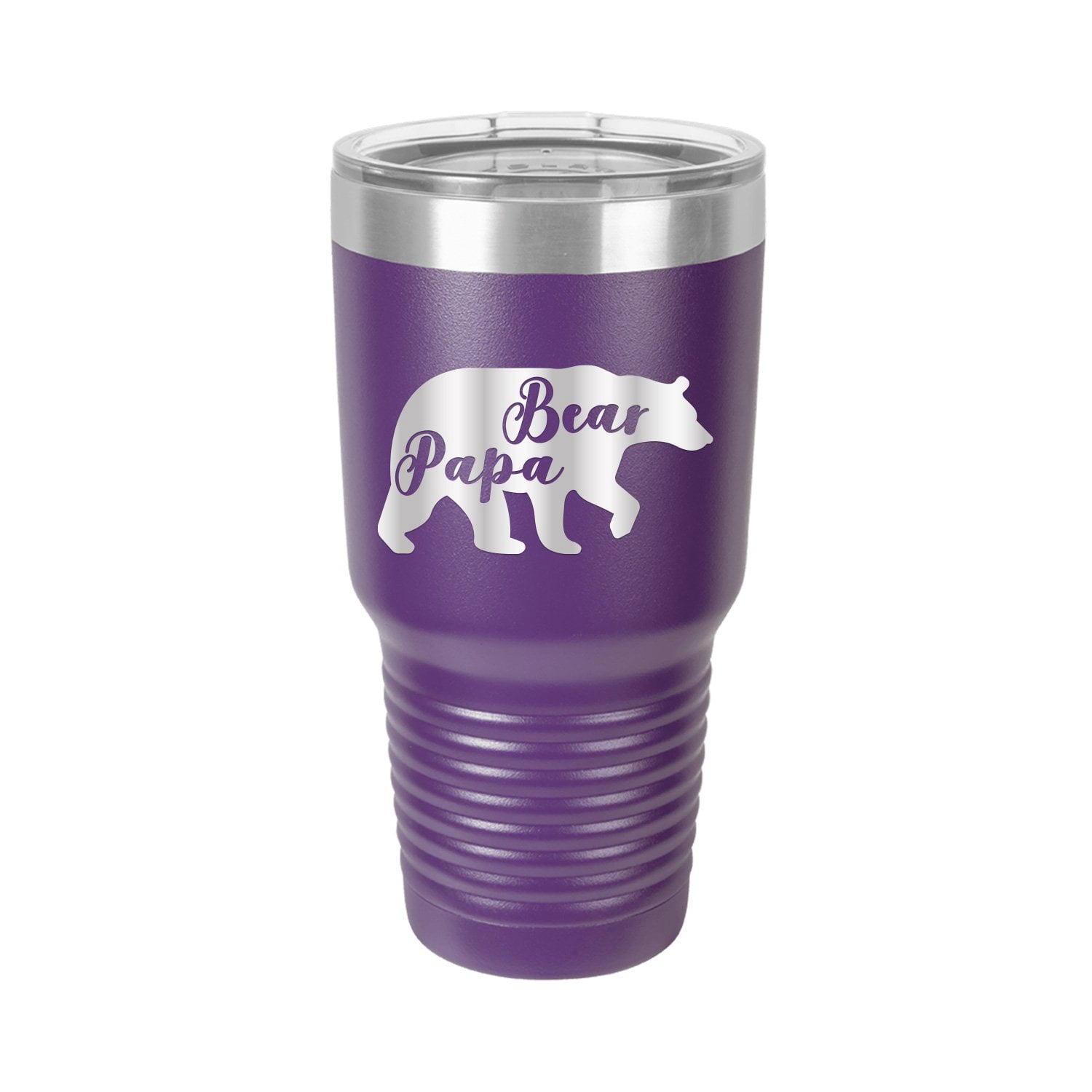 Papa Bear - Engraved 30 oz Tumbler Mug Cup Unique Funny Birthday Gift ...