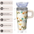 20oz Barnyard Chicken Tumbler with Handle Insulated Travel Mug Charming ...