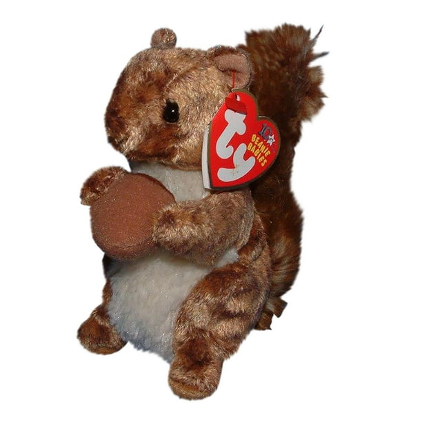 Ty Beanie Baby: Nutty the Squirrel | Stuffed Animal | MWMT - Walmart.com