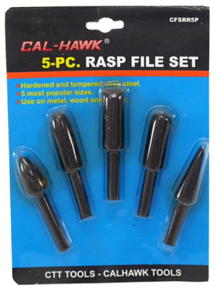 Cal Hawk Tools 5-pc. Rasp File Set - Walmart.com