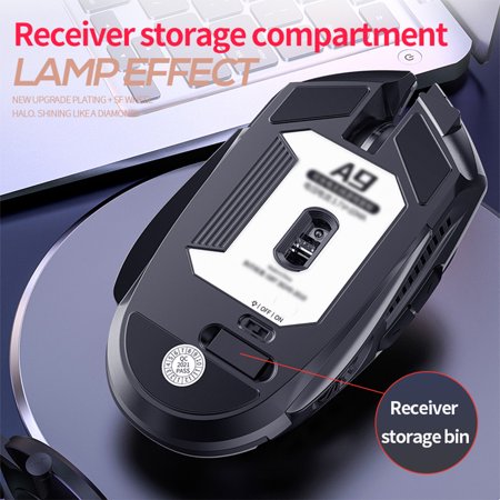 Wireless Mouse Professional 4 Gears Frosted Silent Portable ...