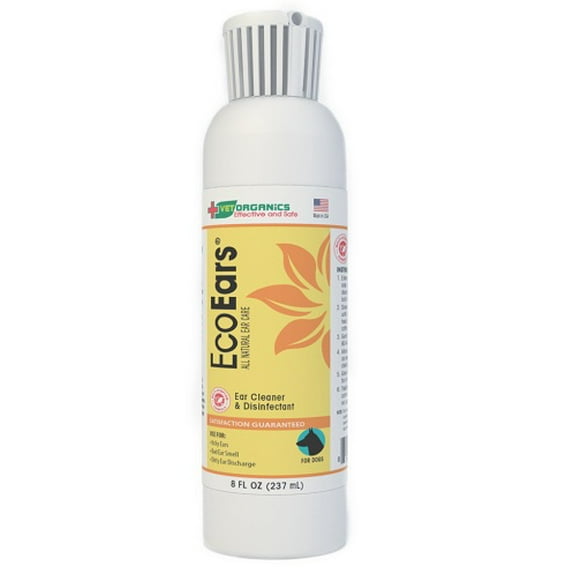 Vet Organics EcoEars Dog Ear Cleaner - Infection Formula, 8-oz Bottle ...