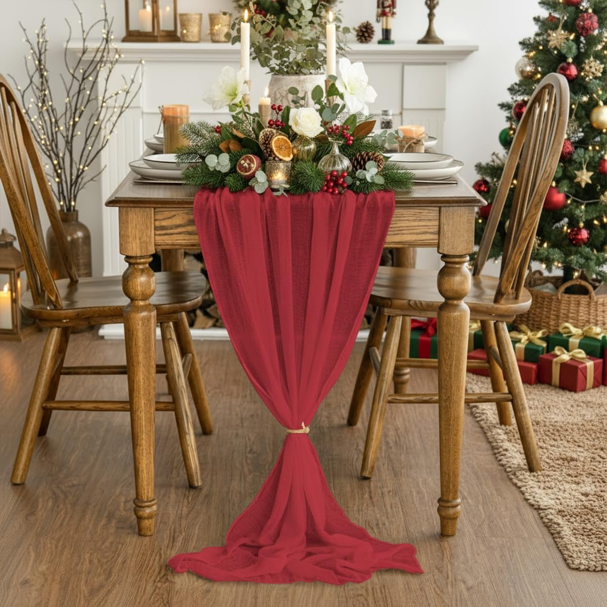 Click here for Unbranded Cheesecloth Gauze Forest Green Wedding T... prices