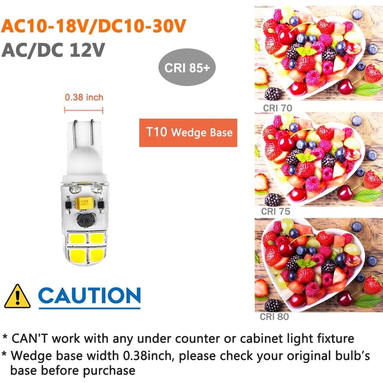 DengTA T5 T10 Wedge Base LED Light Bulbs For Outdoor Landscape Path ...