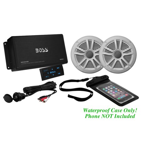 Boss marine package 500W Bluteooth Amp one pair 6.5" Speakers | Walmart ...