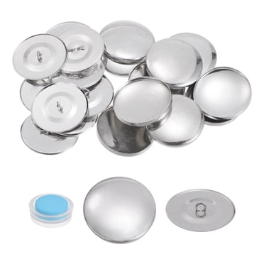 30 Sets Self Cover Button Kit 38mm Aluminum Button with Tools for DIY ...