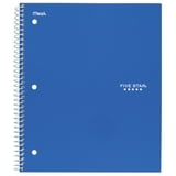 Five Star Spiral Notebook with Pockets, 5-Subject, College Ruled, 200 ...