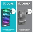 Samstar 12 Tier Wall File Organizer, Hanging Wall Mount Paper Folder ...